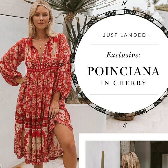 Spell | Dresses | New Spell Designs Poinciana Gown Cherry S Dress ...